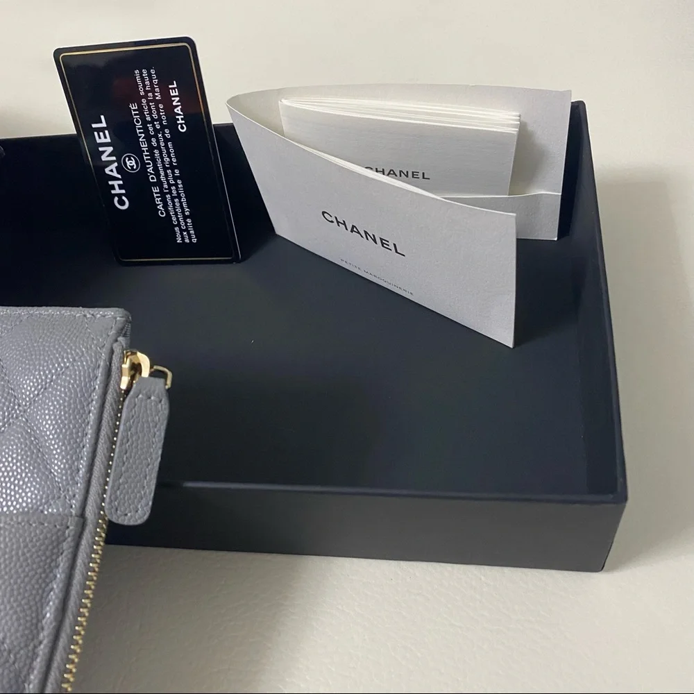 CHANEL | Bags | Chanel Phone Card Holder Pouch Interlocking Cc Logo ...